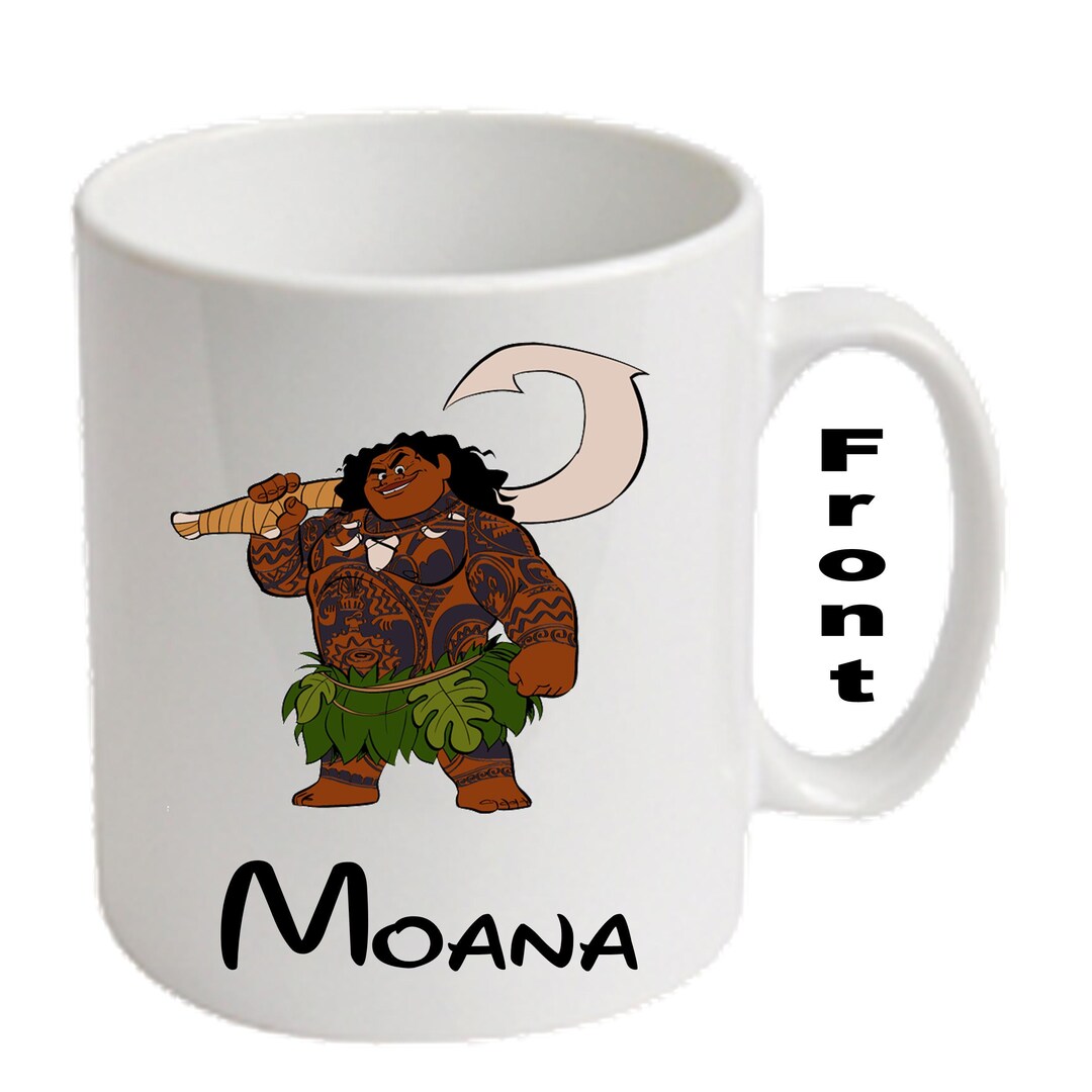 Personalised MAUI ~ MOANA Printed Mugs ~ Any Name Age Message - Etsy