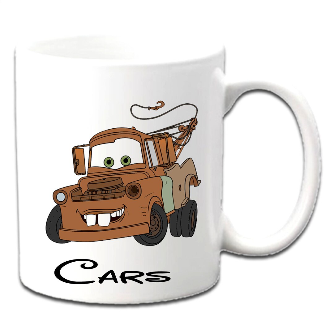Personalised MATER ~ CARS Inspired Printed Mugs ~ Any Name Age Message ...