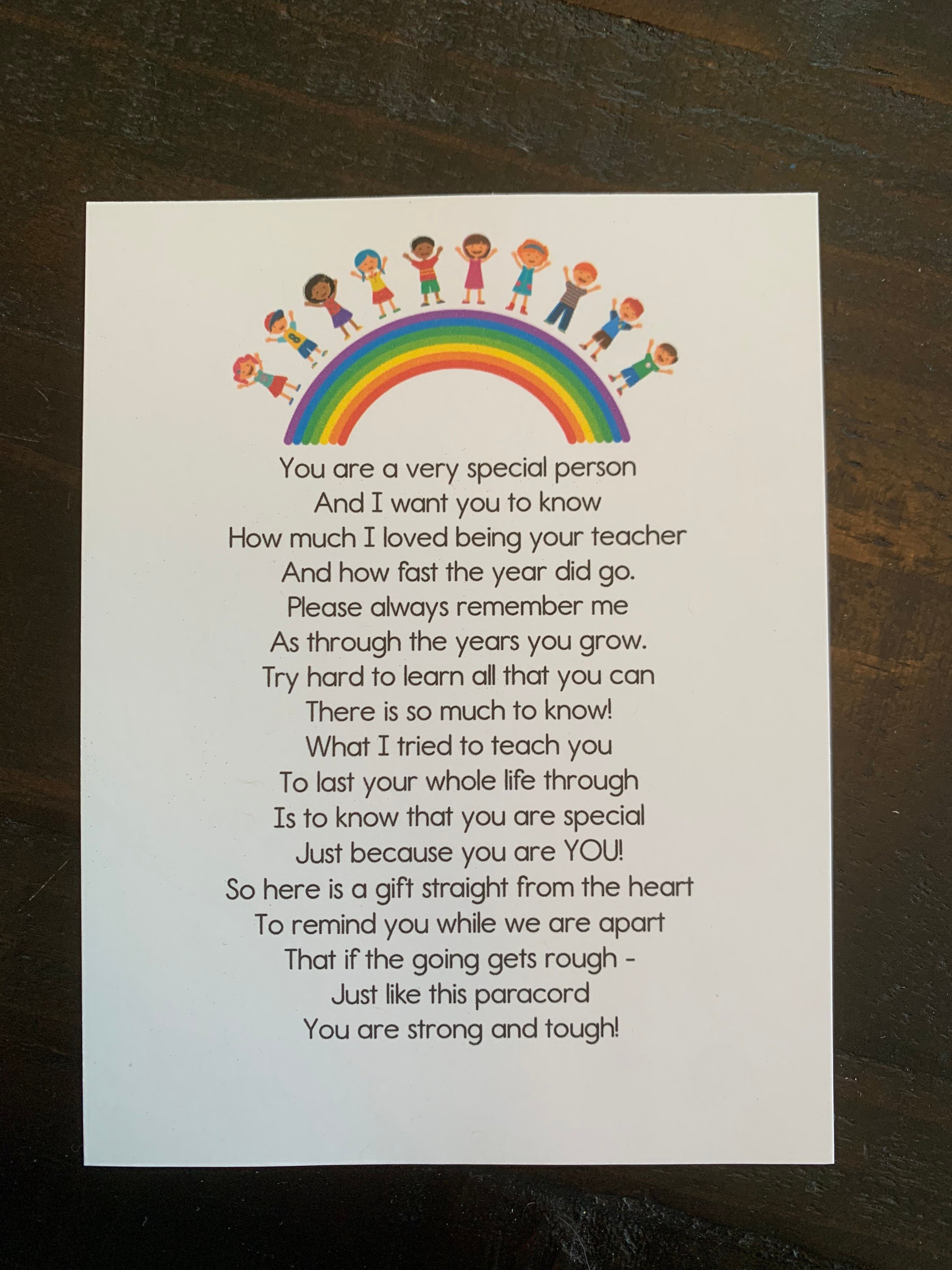 Digital File End Of Year Poem From Teacher To Student Etsy UK Digital File End Of Year Poem From Teacher To Student Etsy UK