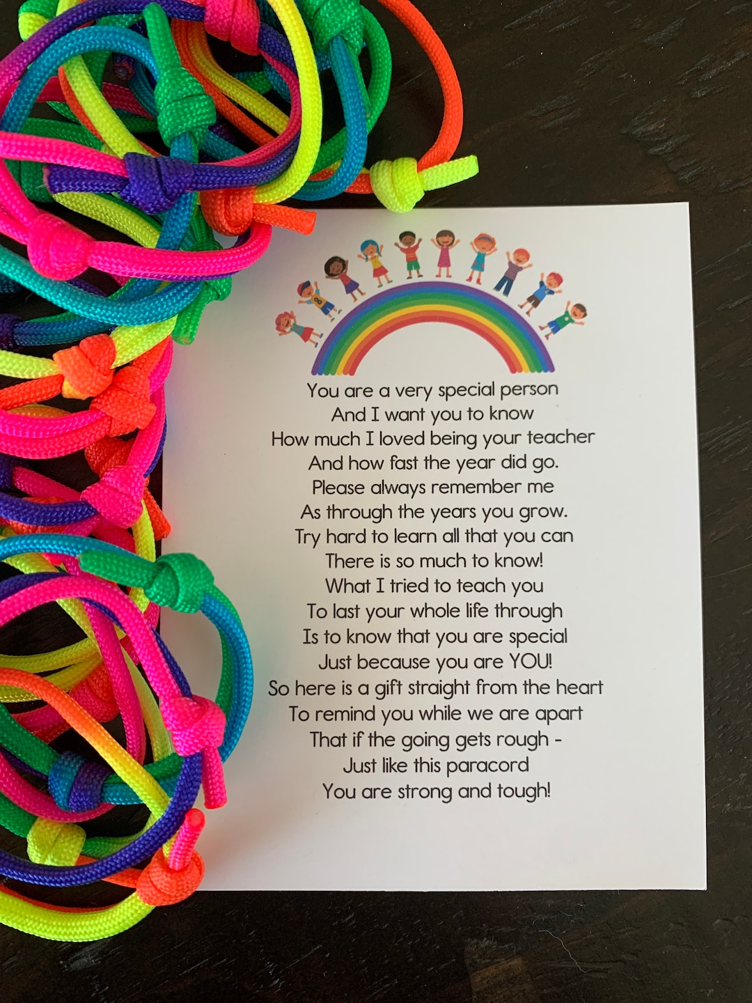 Gifts for Students Last Day of School Bracelet and Card Sets - Etsy