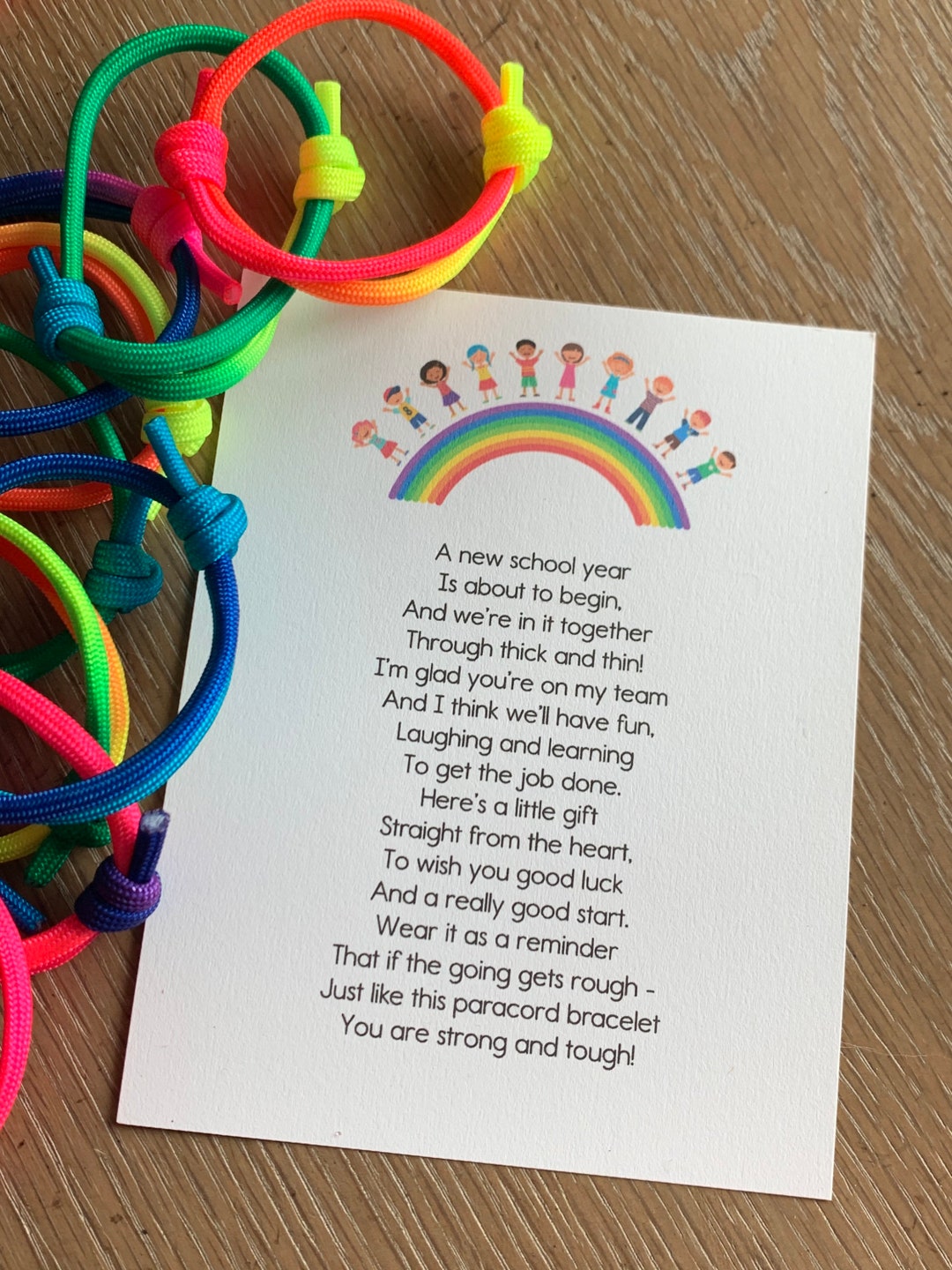 First Day of School Bracelets- Please READ ITEM DESCRIPTION - Class ...