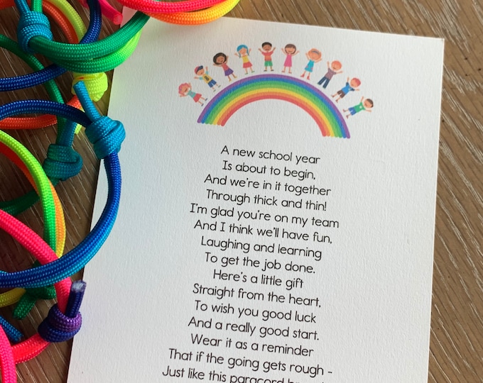 First Day of School Bracelets Please READ ITEM DESCRIPTION Class Gift ...