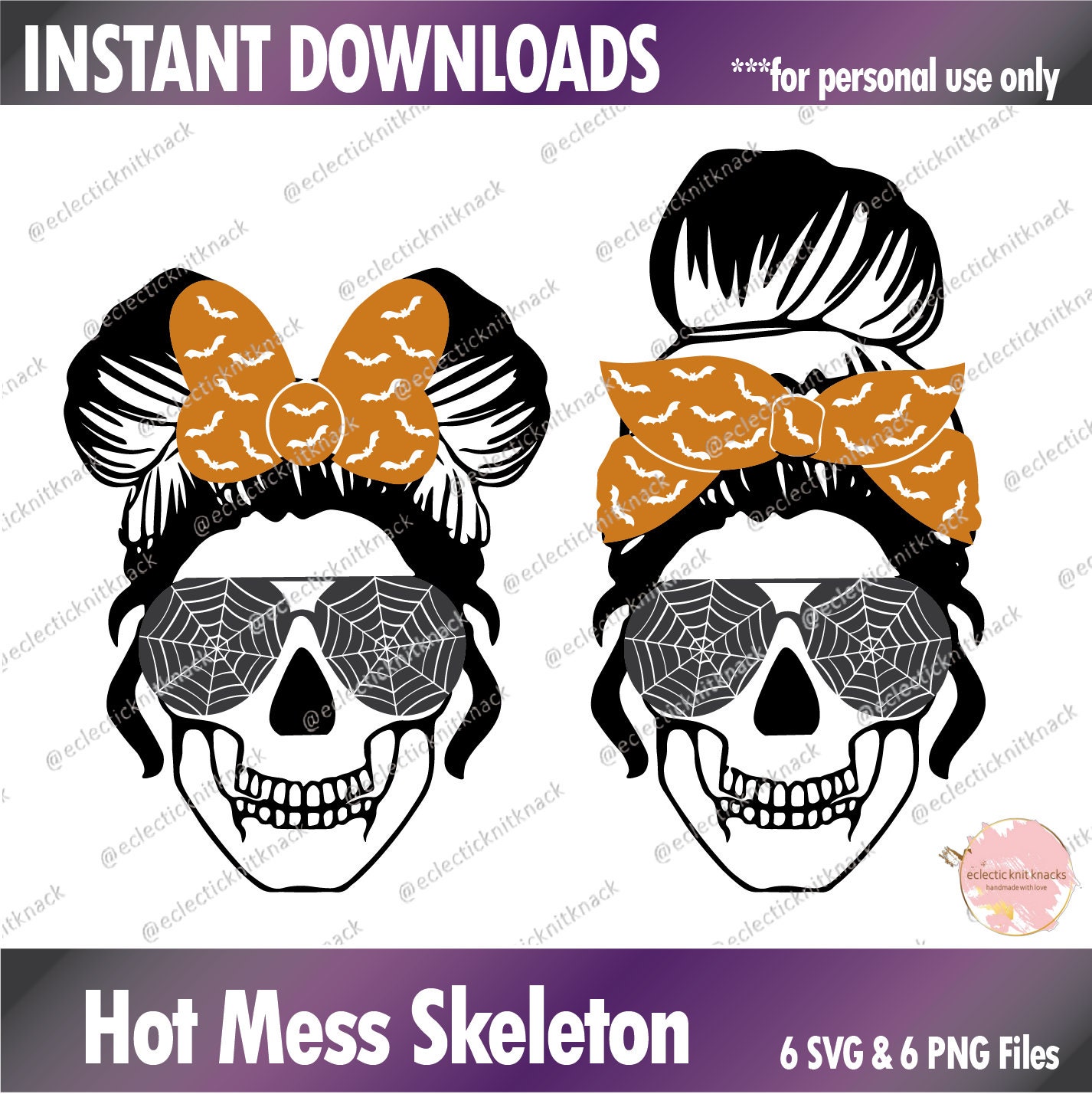 Hot Mess Skeleton SVG PNG Instant Download personal Use - Etsy