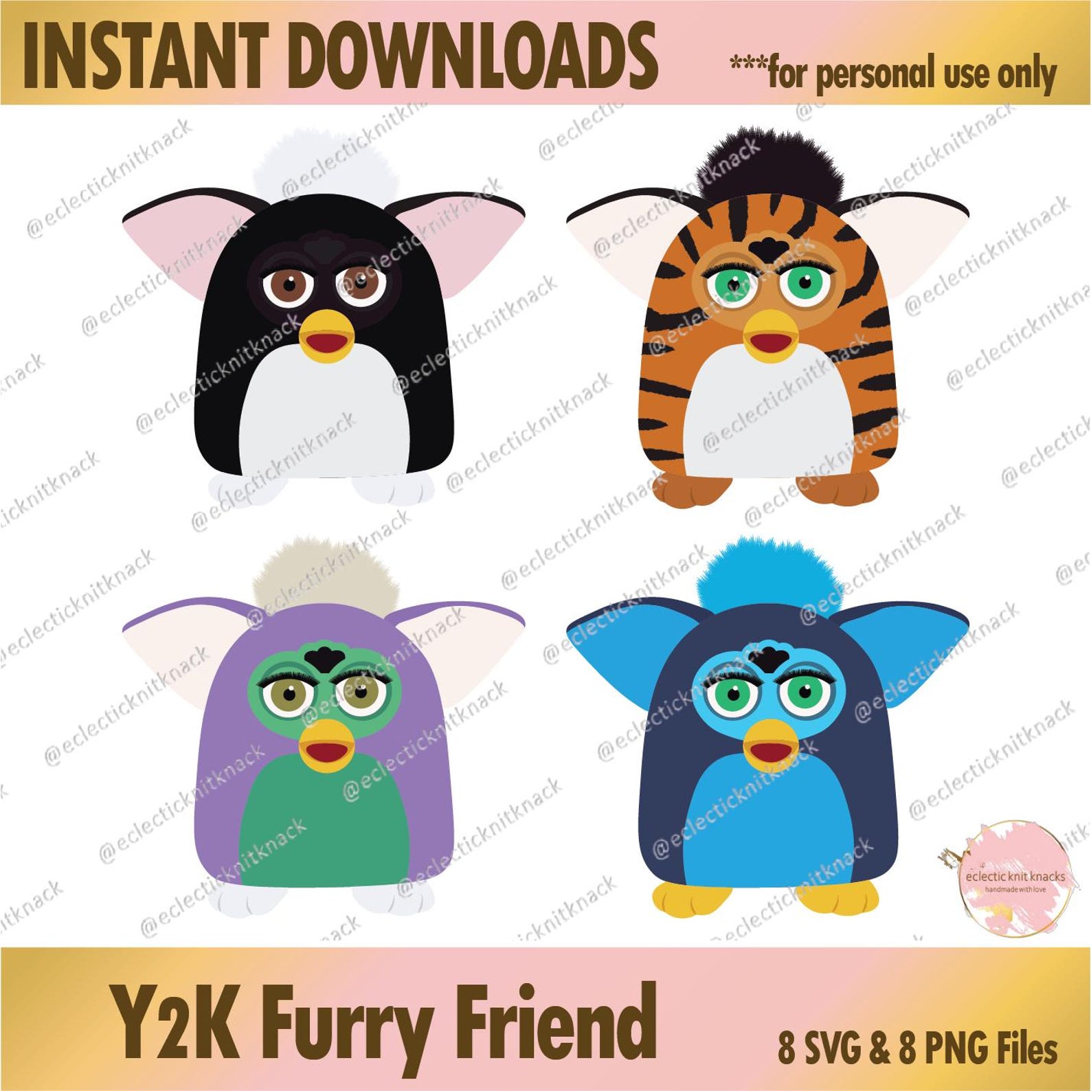 Y2K Furry Friend | SVG PNG | Instant Download ***personal Use ONLY ...