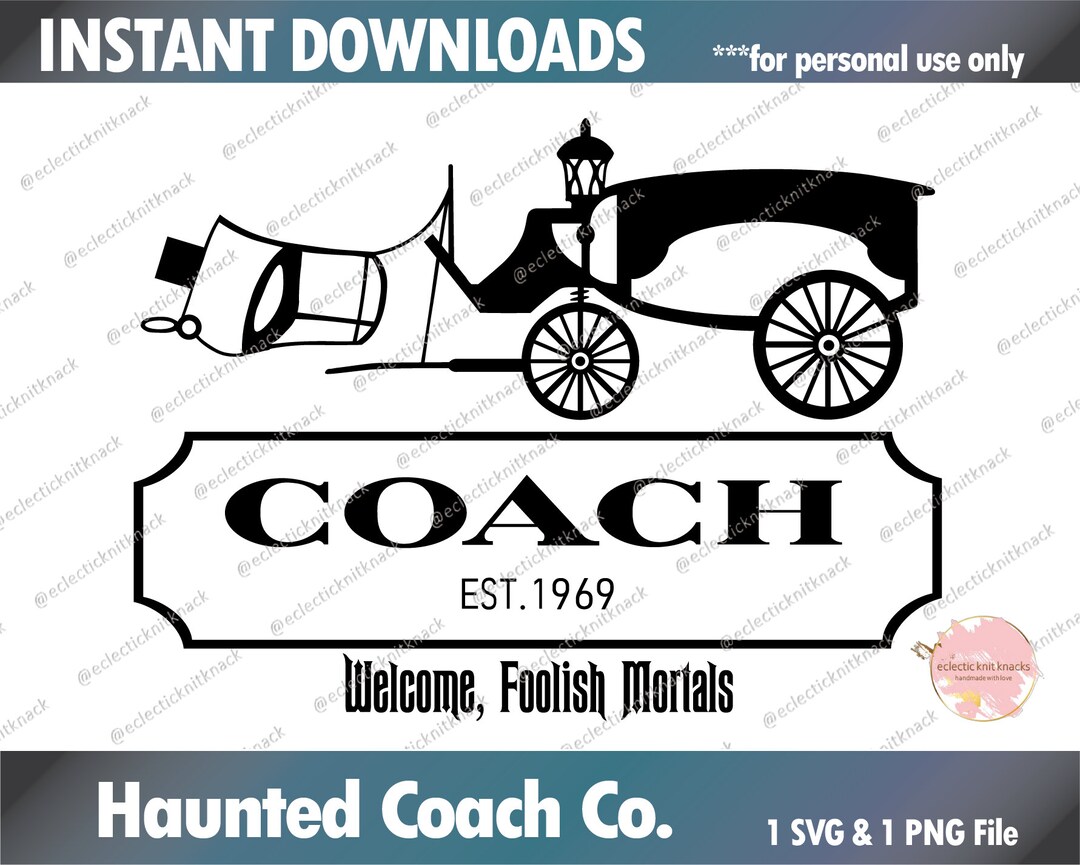Haunted Coach Co. | PNG & SVG | Instant Download ***personal Use ONLY ...