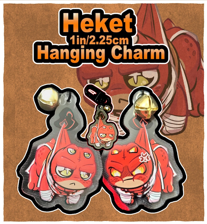 Cult of the Lamb Heket 1in Acrylic Hanging Charm - Etsy