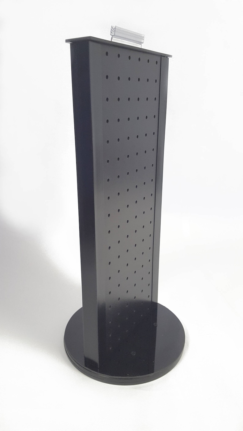 All Black 2-sided Revolving Pegboard Countertop Display 19 x | Etsy