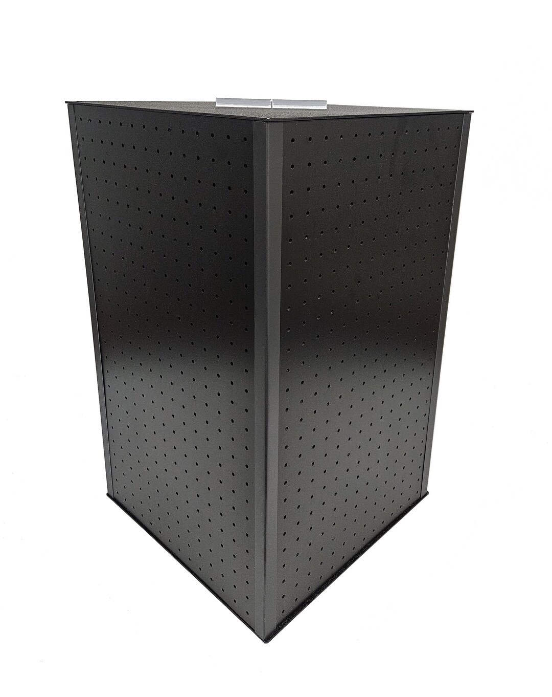 Black on Black 4-sided Revolving Pegboard Countertop Display 26 X 16 ...