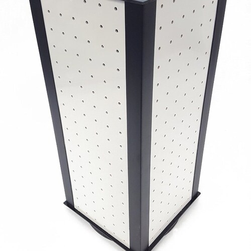 All White 4-sided Revolving Pegboard Countertop Display 19 X | Etsy