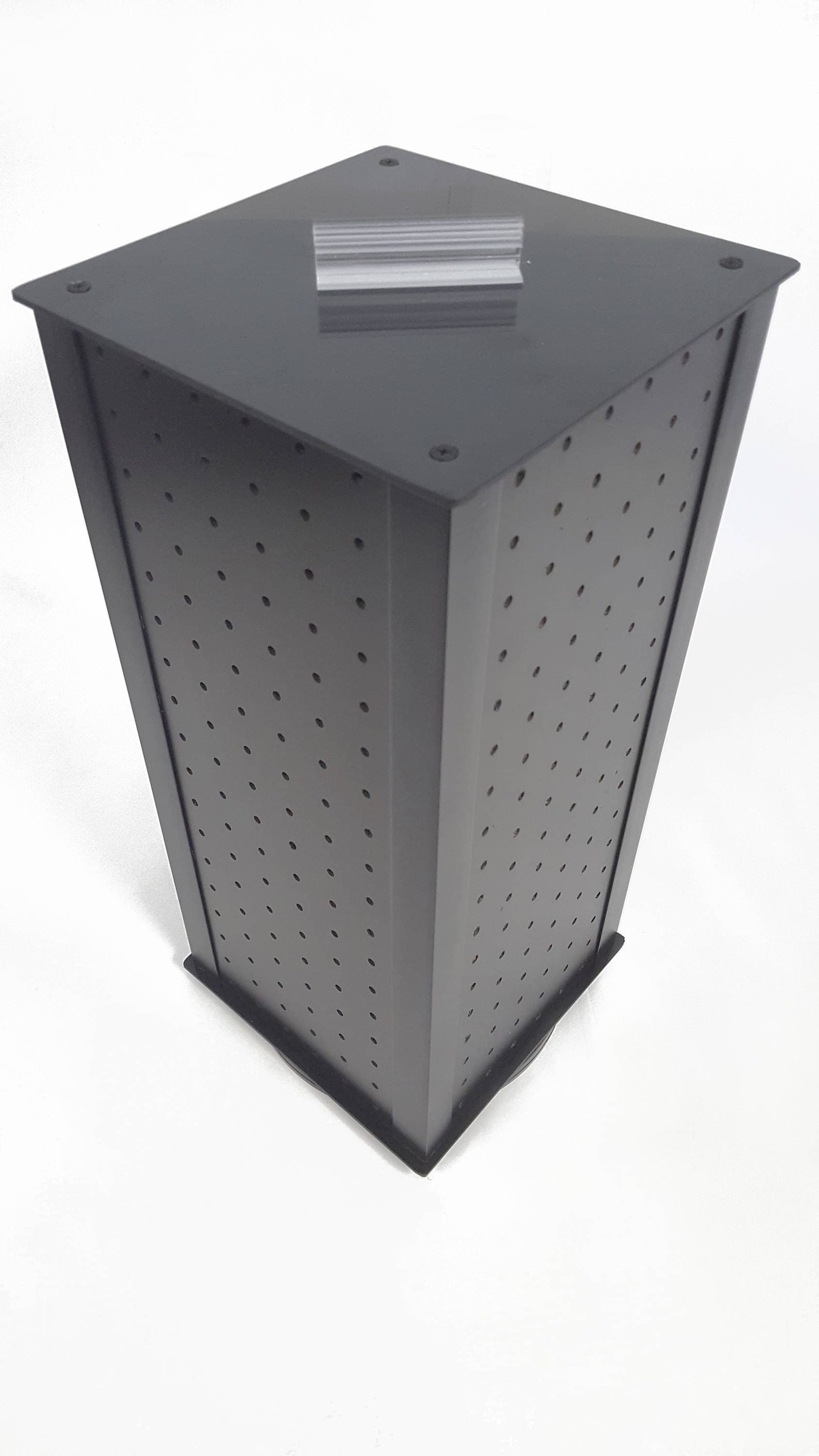 All Black 4-sided Revolving Pegboard Countertop Display, (19 X 8.5 ...