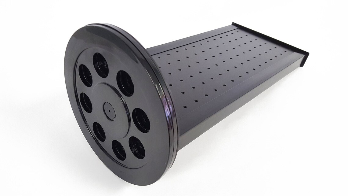 All Black 2-sided Revolving Pegboard Countertop Display, (19 X 8.5 ...