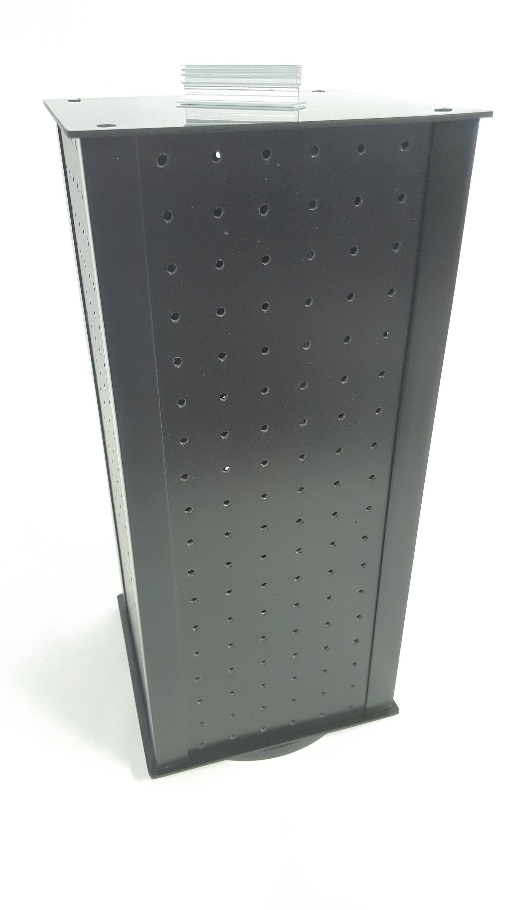 All Black 4-sided Revolving Pegboard Countertop Display, (19 X 8.5 ...