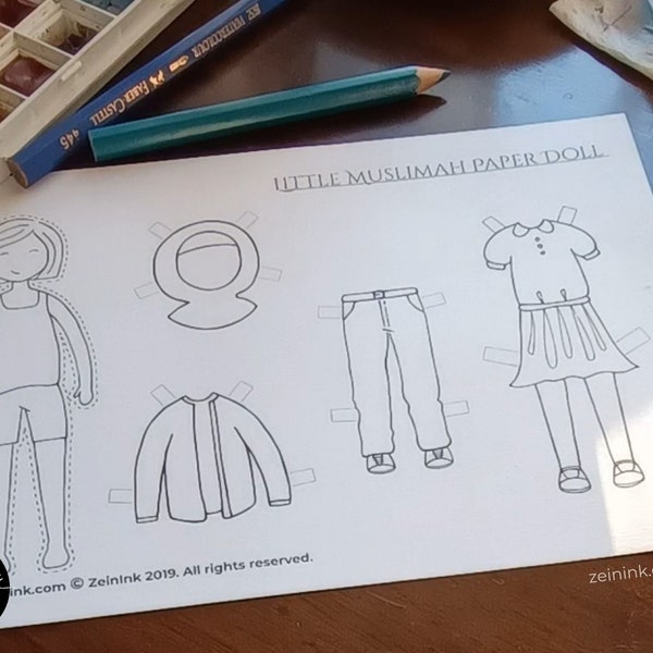 Muslim Paper Doll - Etsy