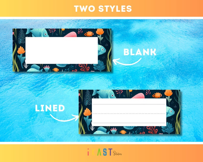 Under the Sea: Student Desk Plates Classroom Labels - Etsy