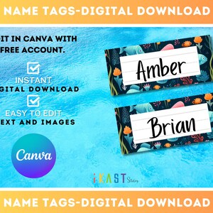 Under the Sea: Student Desk Plates Classroom Labels - Etsy