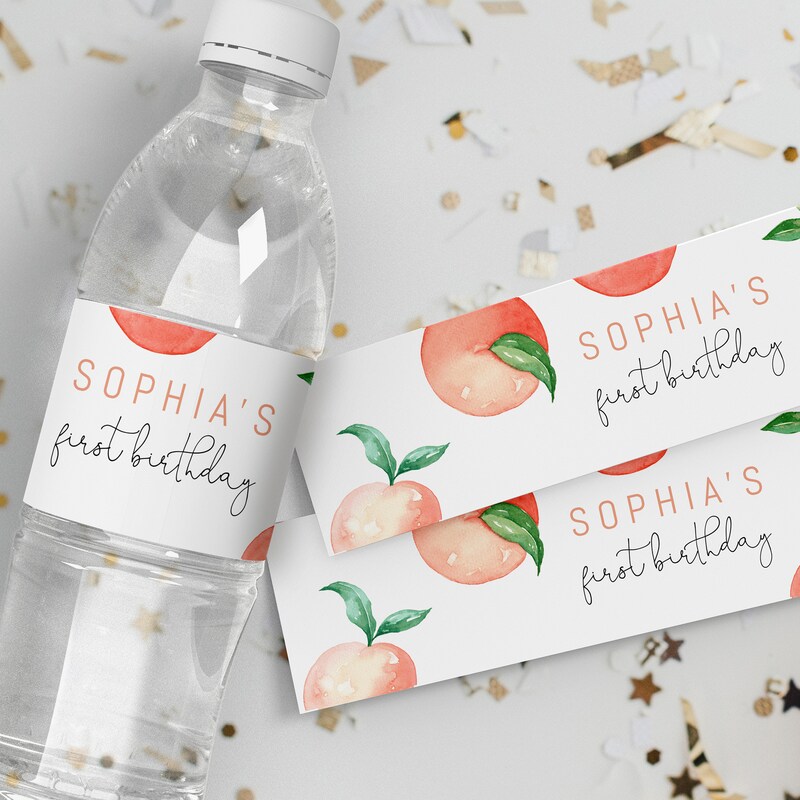 Peach Labels - Etsy