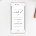 Virtual Wedding Ceremony Invitation Template, Electronic Virtual ...