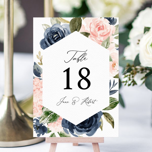 Navy and Blush - Etsy