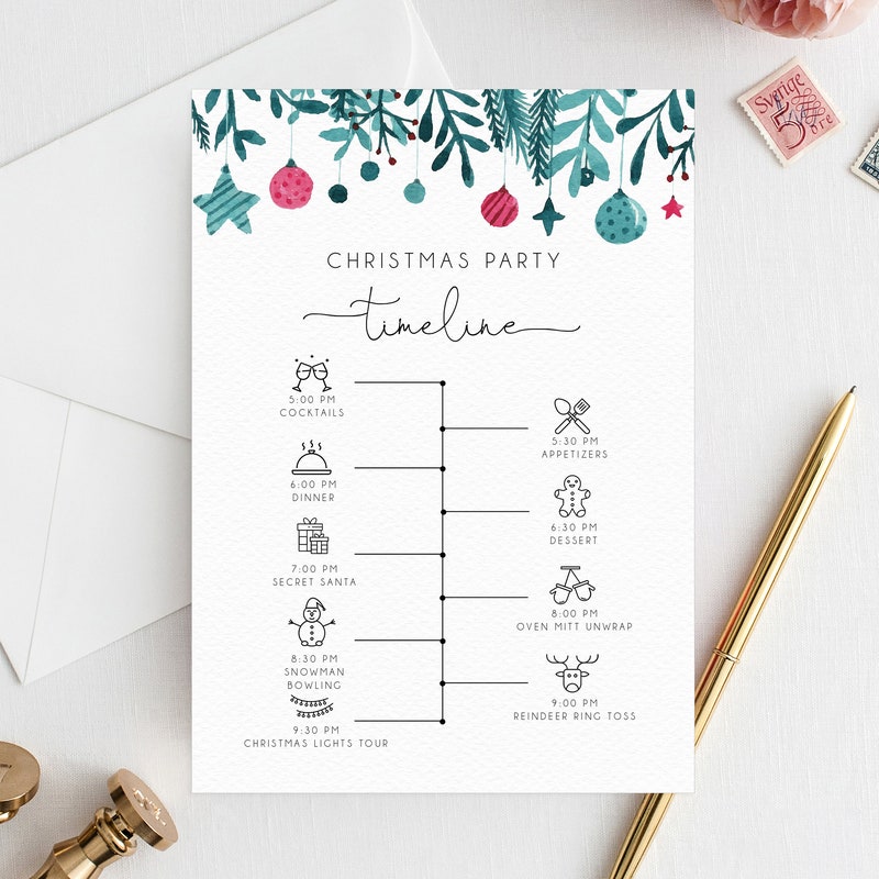 Christmas Itinerary - Etsy