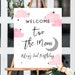 Two the Moon Welcome Sign Template, Printable Moon Themed Party Welcome ...