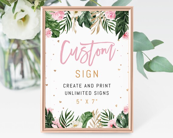Editable Two Wild Custom Sign Template DIY Printable | Etsy