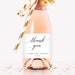 Mini Champagne Bottle Label Template, Simple Wedding Favor Mini ...