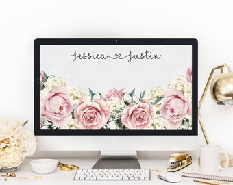 Wedding Zoom Virtual Background - Etsy