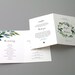 Bi-fold Greenery Wedding Program Template Printable Folded - Etsy