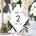 INSTANT DOWNLOAD Wedding Table Numbers, Marble Printable Wedding Table ...