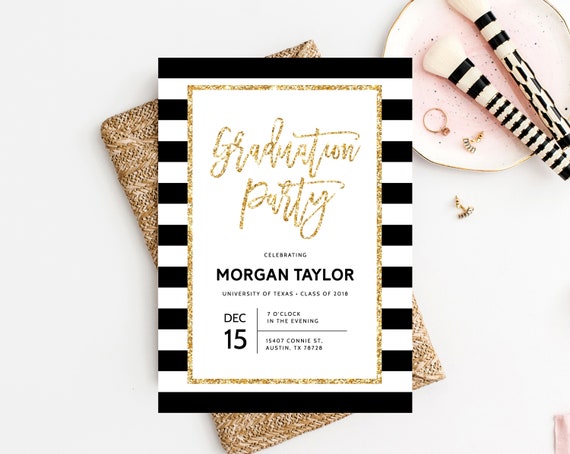 Graduation Party Printable Invitation Templates 2018