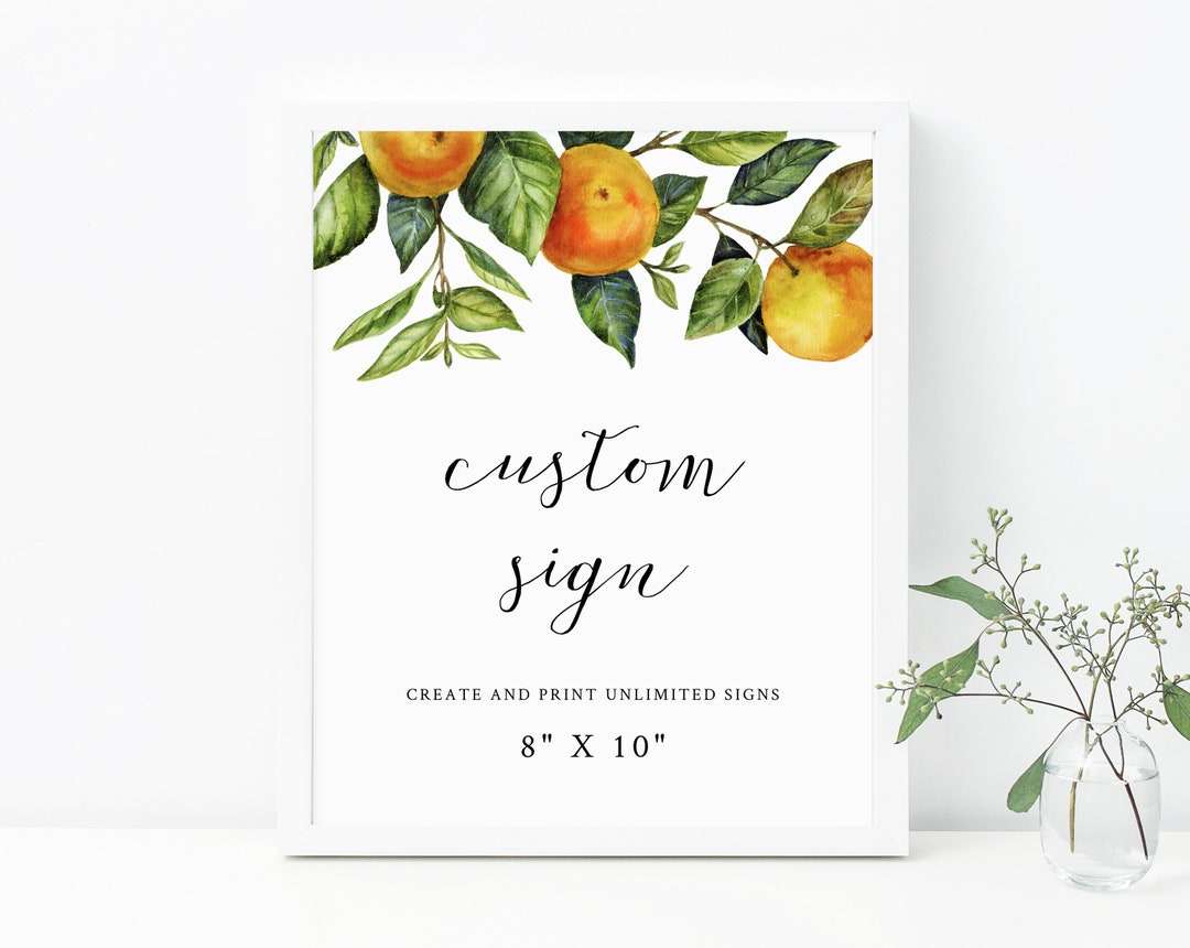 Editable Little Cutie Custom Sign Template, DIY Printable Unlimited ...
