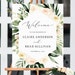 Peach Floral Wedding Welcome Sign Template, Welcome to the Wedding ...