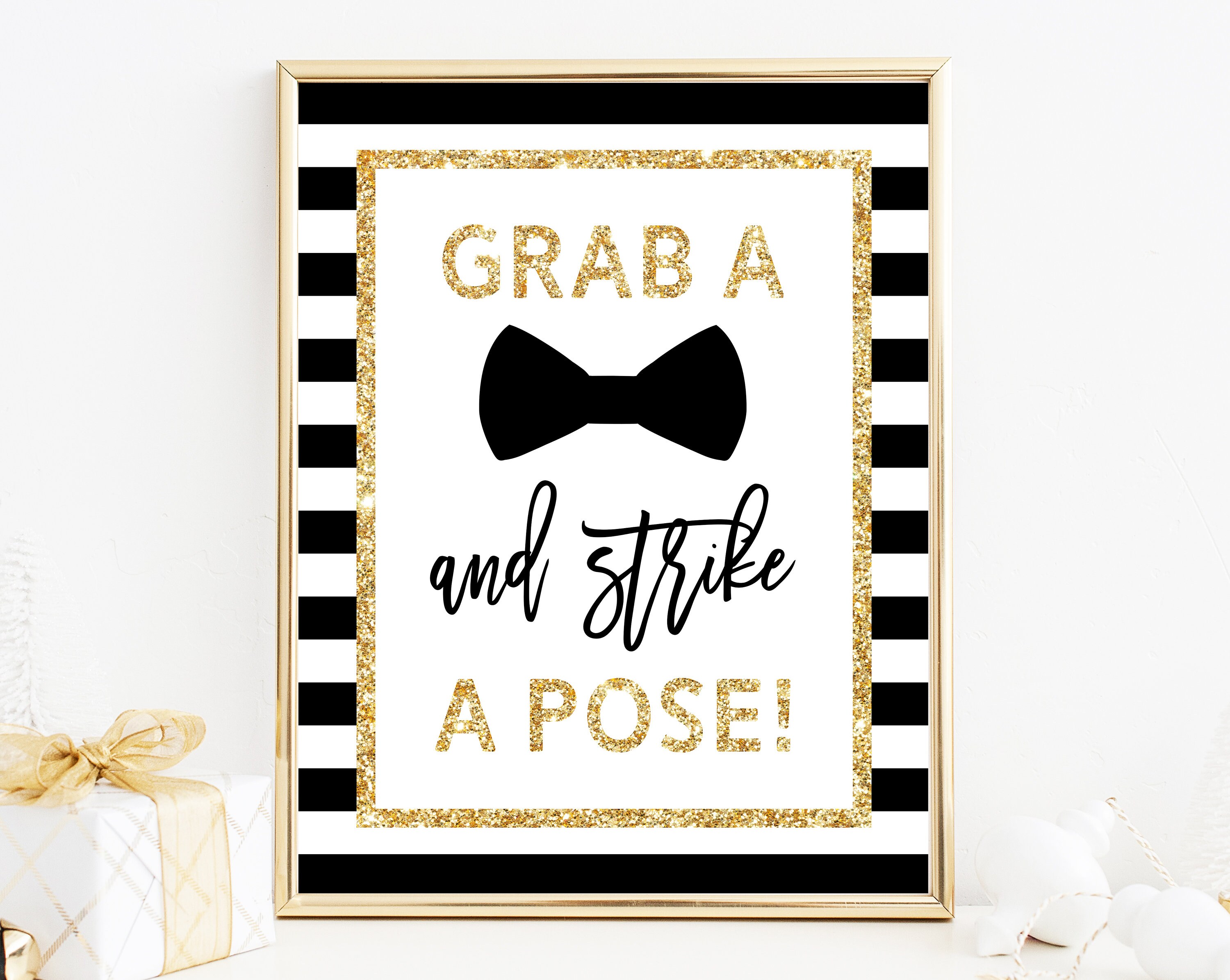INSTANT DOWNLOAD Mr. Onederful Photo Sign Grab A Bow Tie and - Etsy