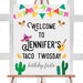 Taco Twosday Welcome Sign Template, Printable Fiesta Themed Party ...