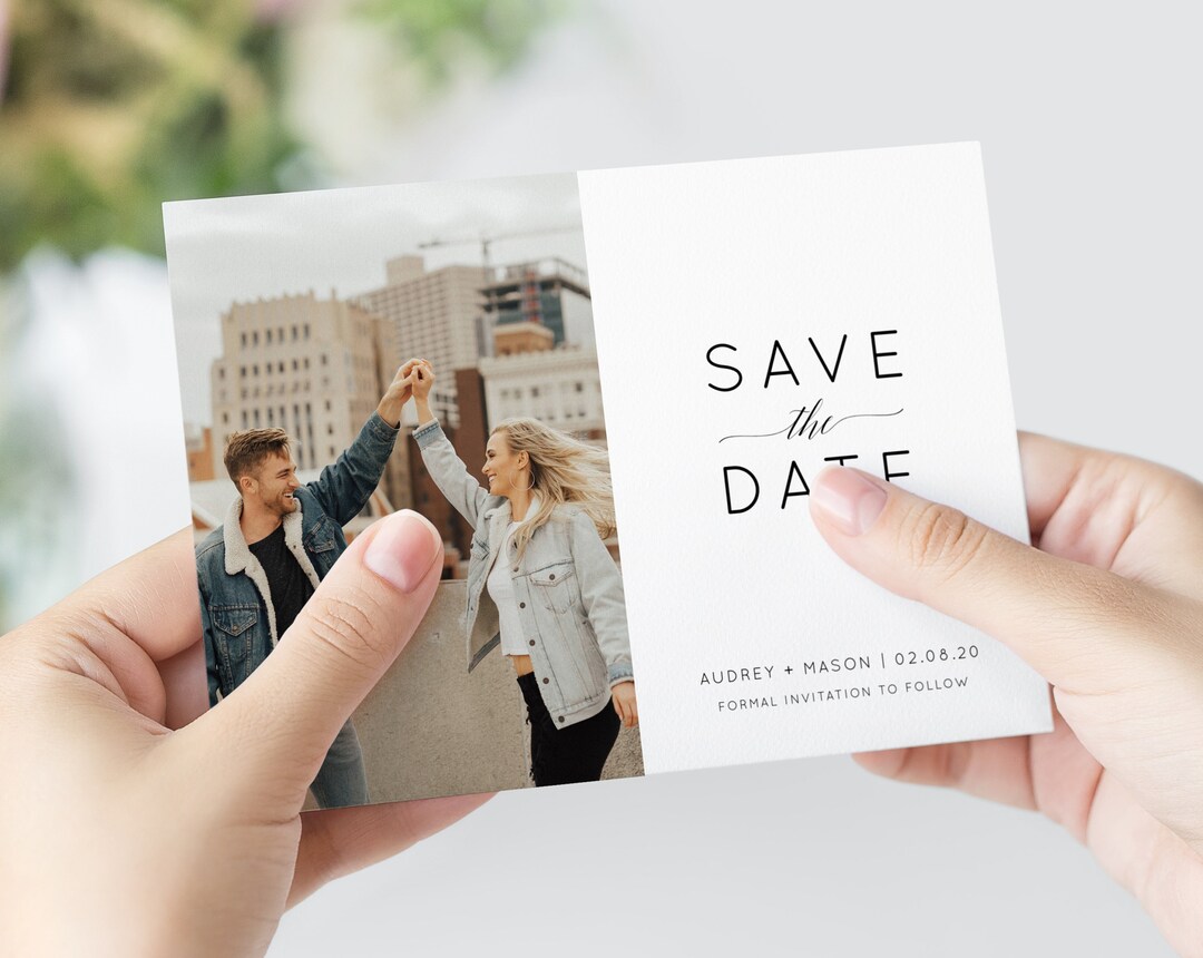 Save the Date Template, Save the Date With Pictures Template ...