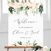 Peach Floral Wedding Welcome Sign Template, Welcome to the Wedding ...