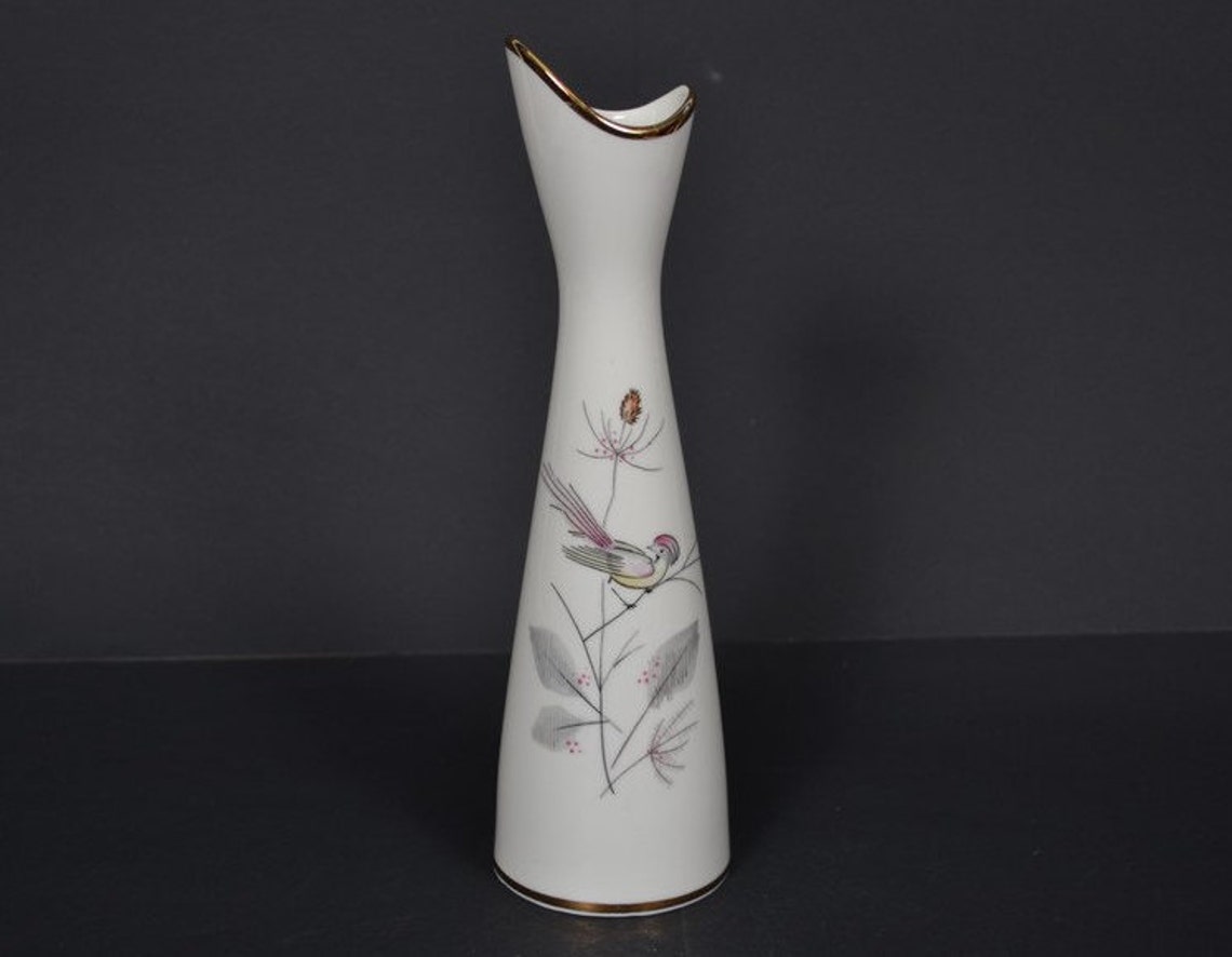 Alka Kunst Alboth & Kaiser Bavaria Vase Germany Decor Paradiesvogel 451 ...