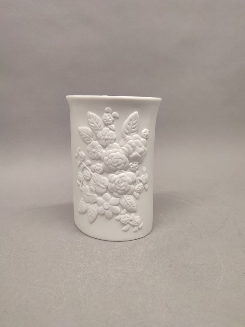 Bavaria Porcelain Vase Relief Decor Germany - Etsy
