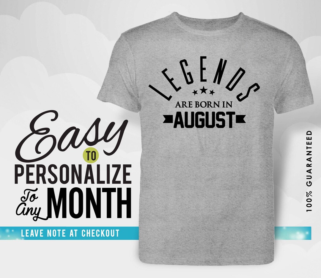 August Legends King Legend Birthday Birthday Gift - Etsy