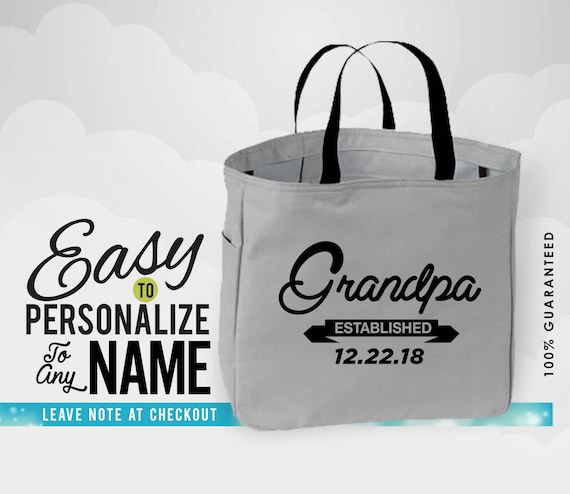 Grandpa Bag Grandpa Gift Grandpa Gift Custom Bag | Etsy