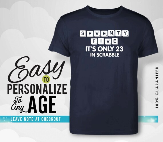 75 Scrabble 75th Birthday Gift Idea 75th Birthday Gift 75th | Etsy