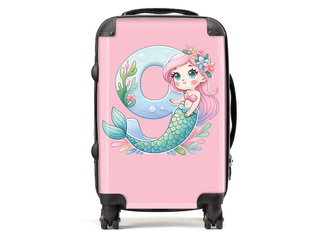 9th Birthday Luggage | Mermaid I Carry on Luggage | Luggage | Custom ...