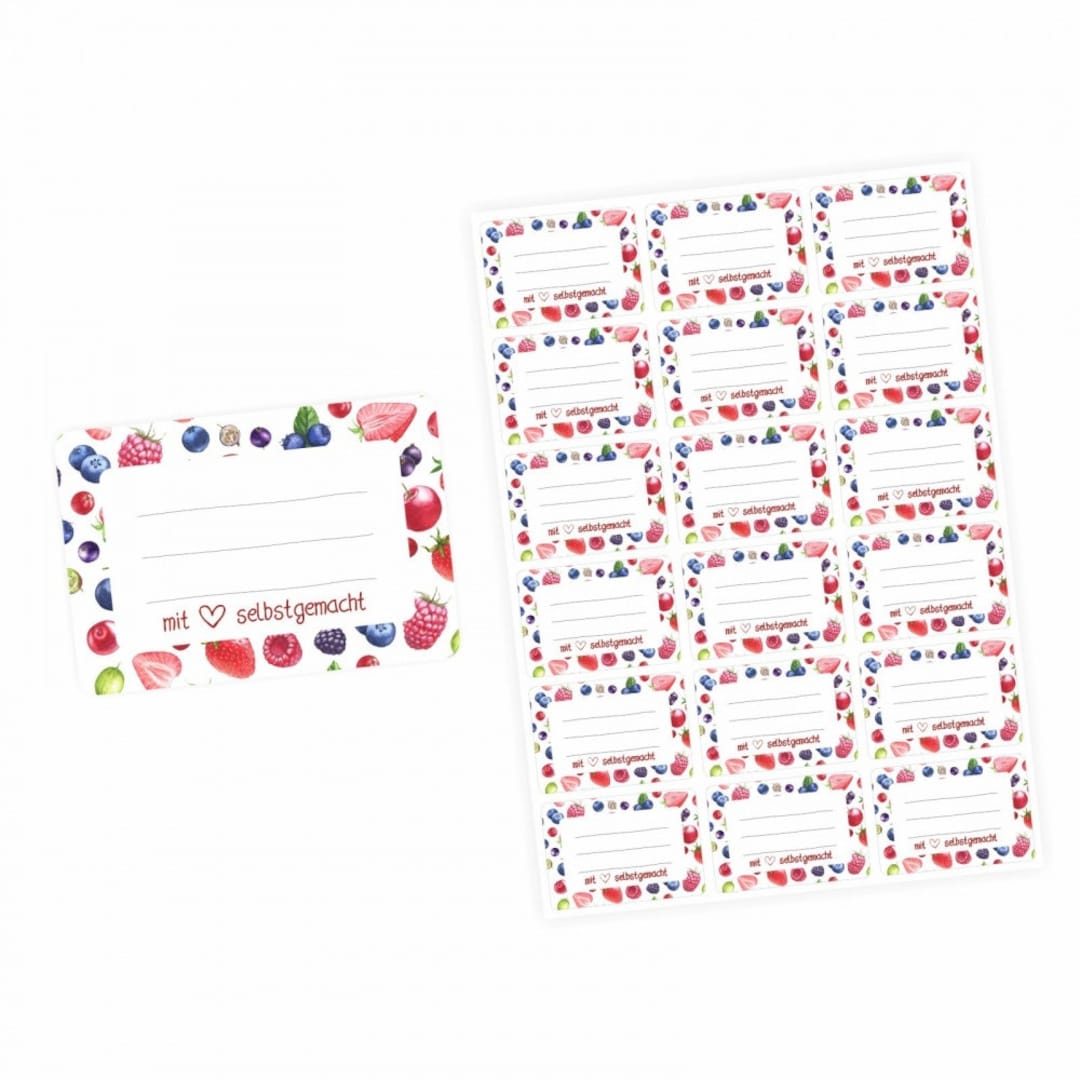 72 Blank Fruit Labels Homemade With Love 64 X 45 Mm - Etsy