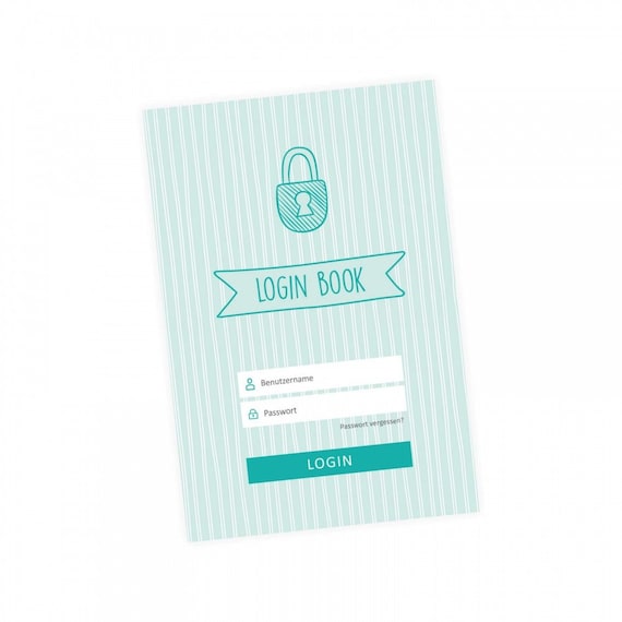 Password Book Login Book 48 Pages Mint Notebook Organizer - Etsy UK