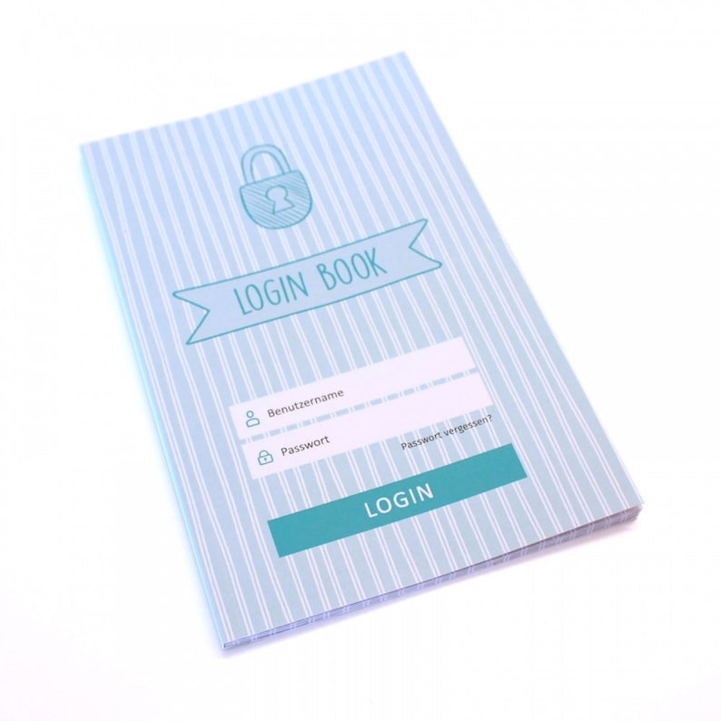 Password Book Login Book 48 Pages Mint Notebook Organizer - Etsy UK