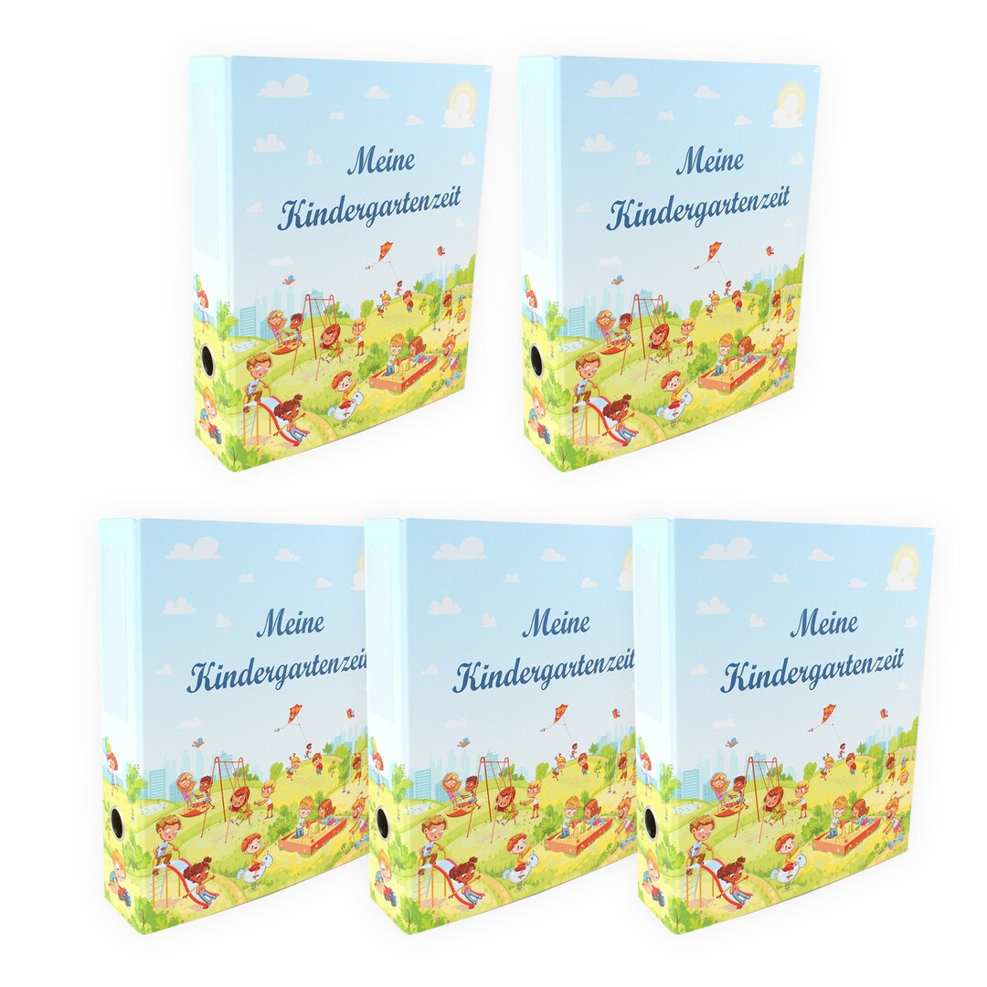 5 Kindergarten Portfolio Folders "my Kindergarten Days" - Etsy