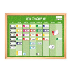 Magnetic Timetable Green With 90 Magnets - Etsy