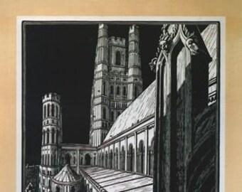 Ely Cathedral Poster - Etsy UK