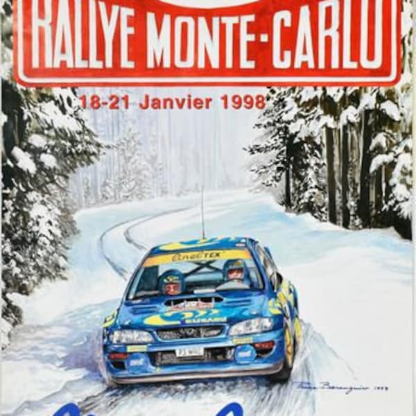 Monte Carlo Rally Poster - Etsy