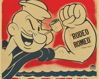 Popeye Poster | Etsy